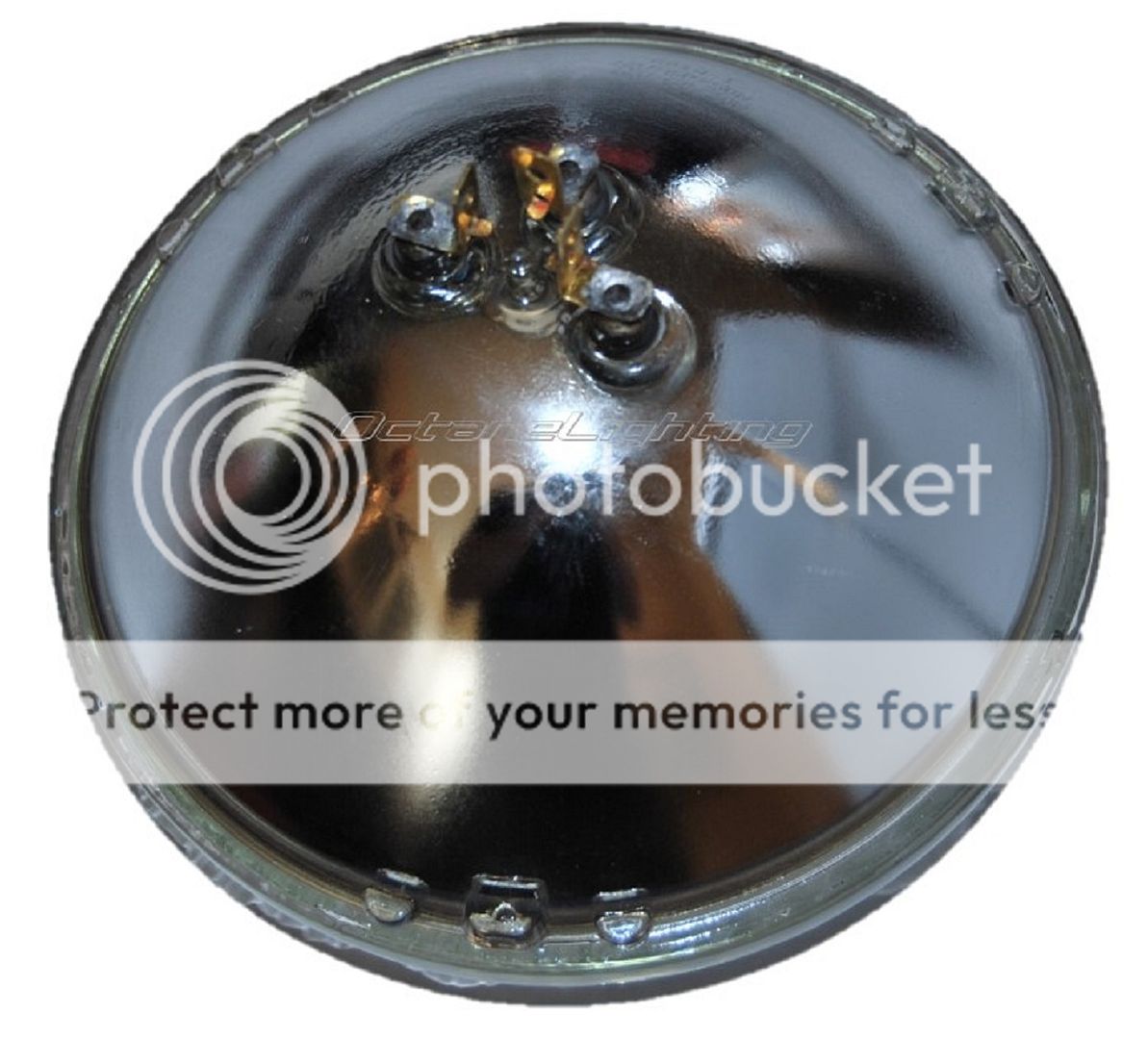 7" Round Sealed Beam Military Headlight Headlamp Glass Bulbs Pair 24V ...